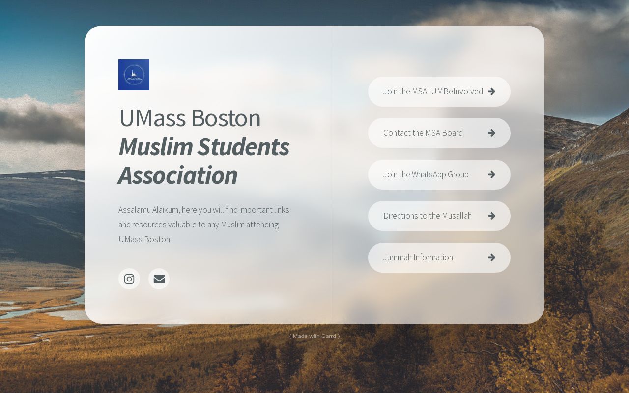 UMass Boston MSA
